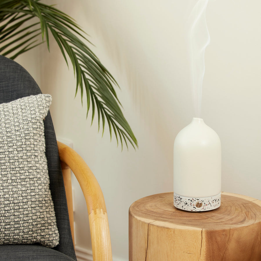 Ellia Pure-White Diffuser | White Diffuser - Homedics