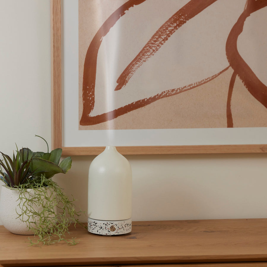 Ellia Pure-White Diffuser | White Diffuser - Homedics